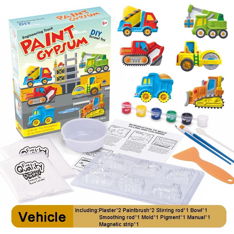 Paint Gypsum Toys Colorful Plaster Coloring Drawing Craft Sets For Kid