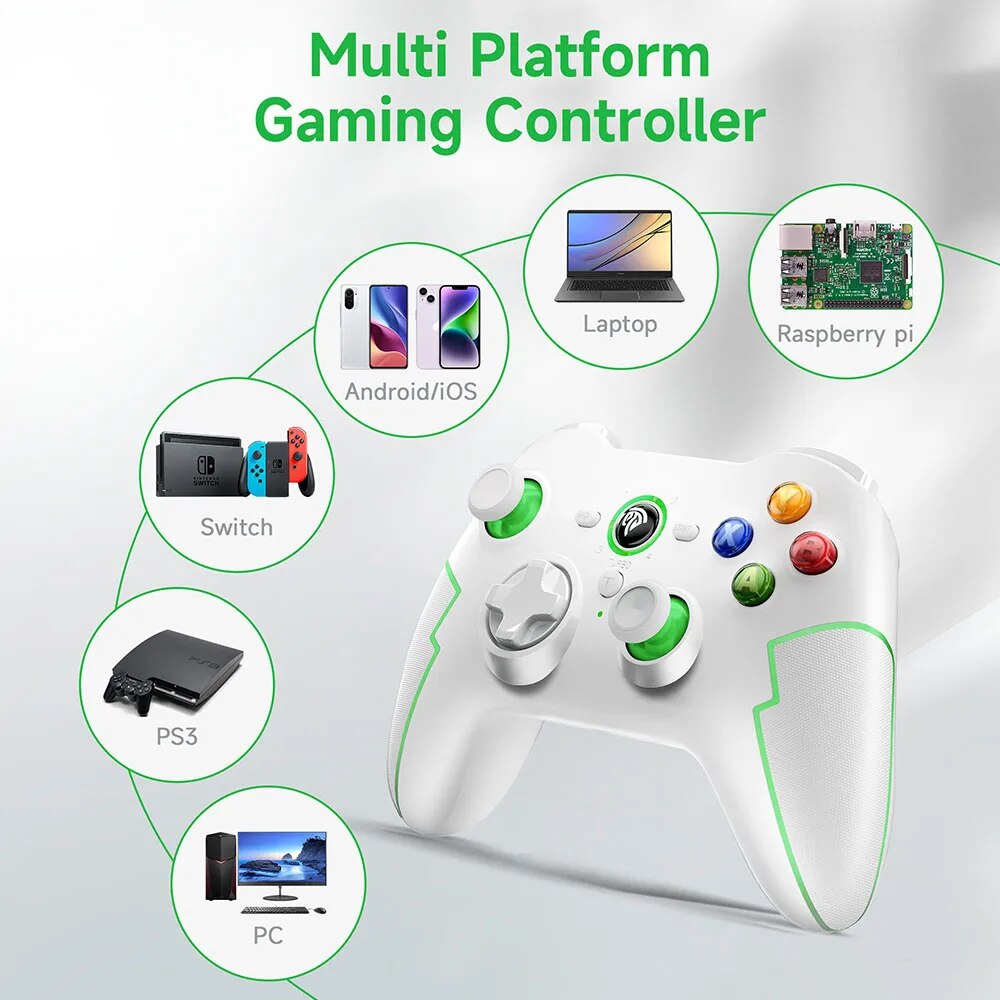 Pro Bluetooth Gaming Controller, Easy SMX 9013 2.4G Wireless Joystick